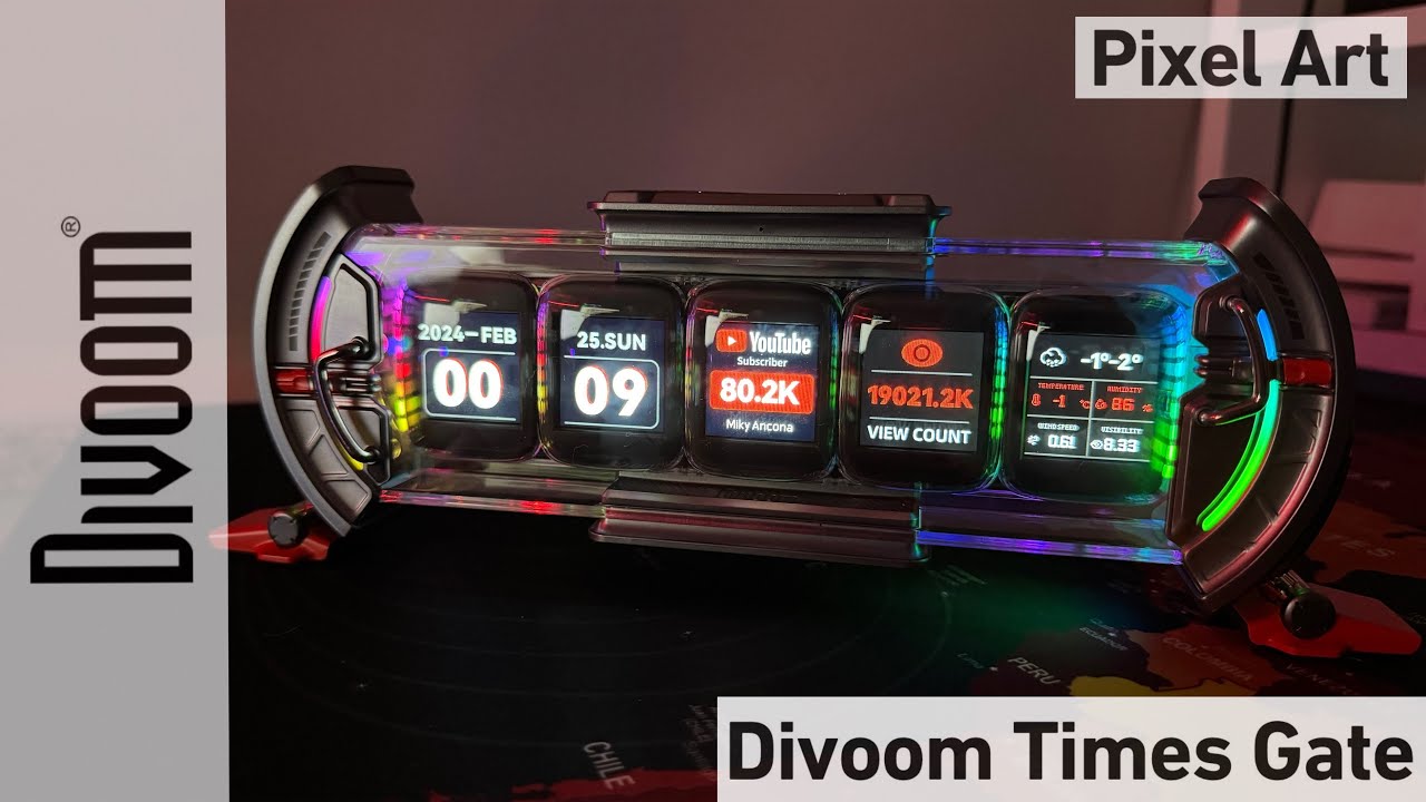Divoom Times Gate - Pixel Art with Futuristic Design - YouTube