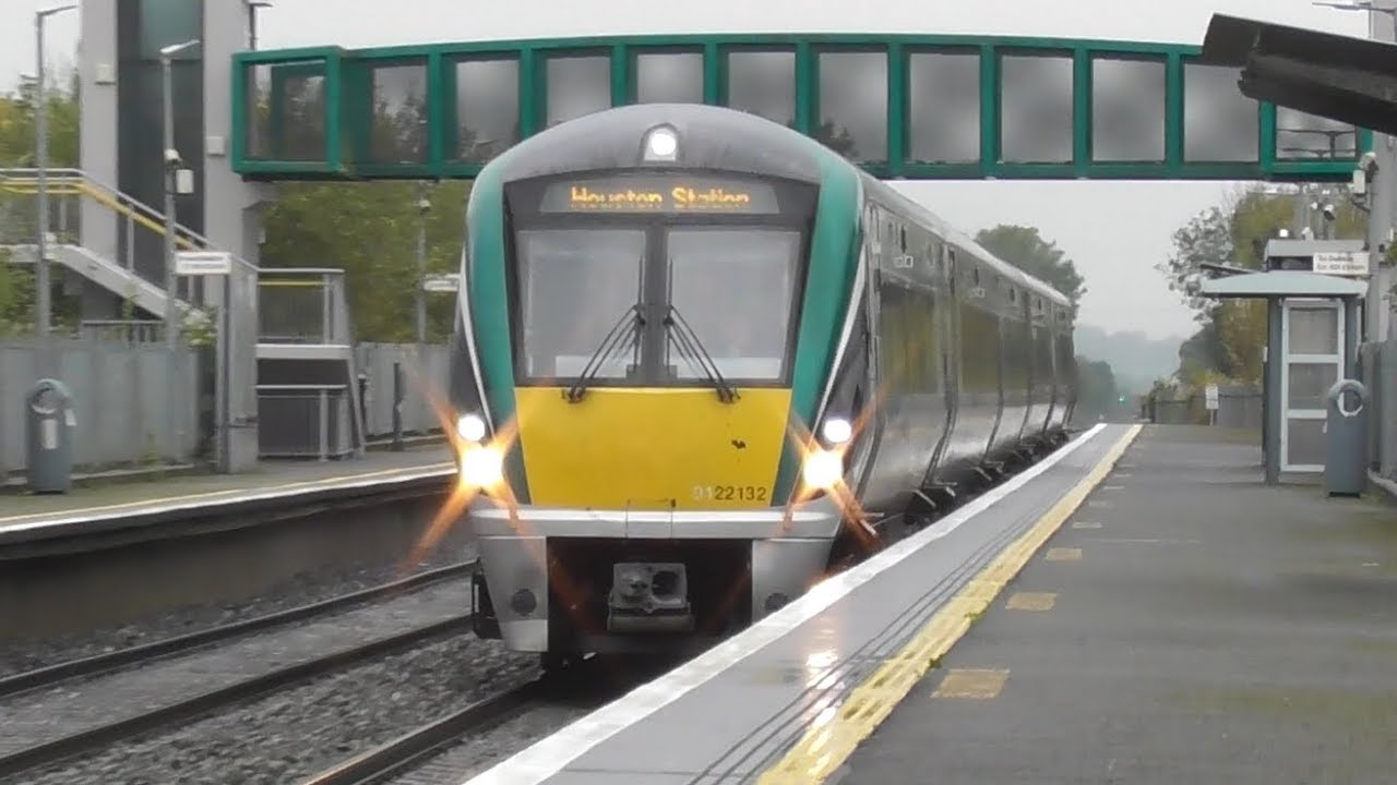 Two Irish Rail 22000 Class Intercity Trains - Monasterevin Station ...