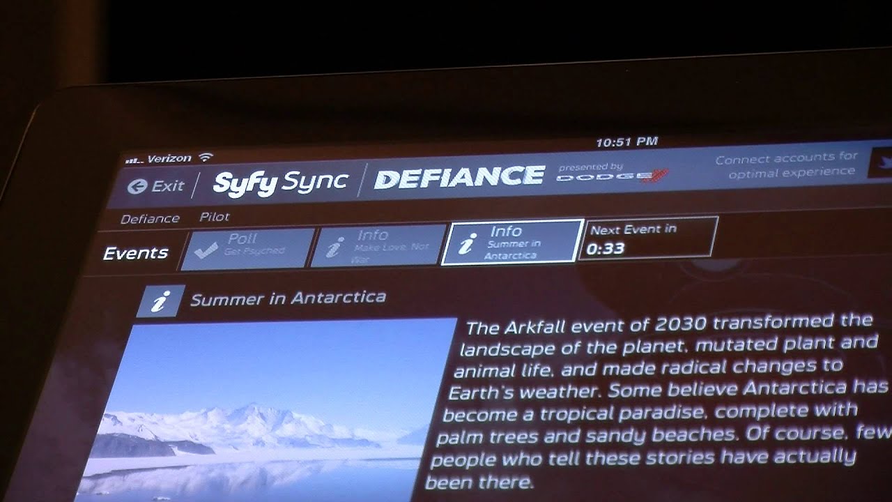 Syfy Sync App for Defiance - Powered by Gracenote - YouTube