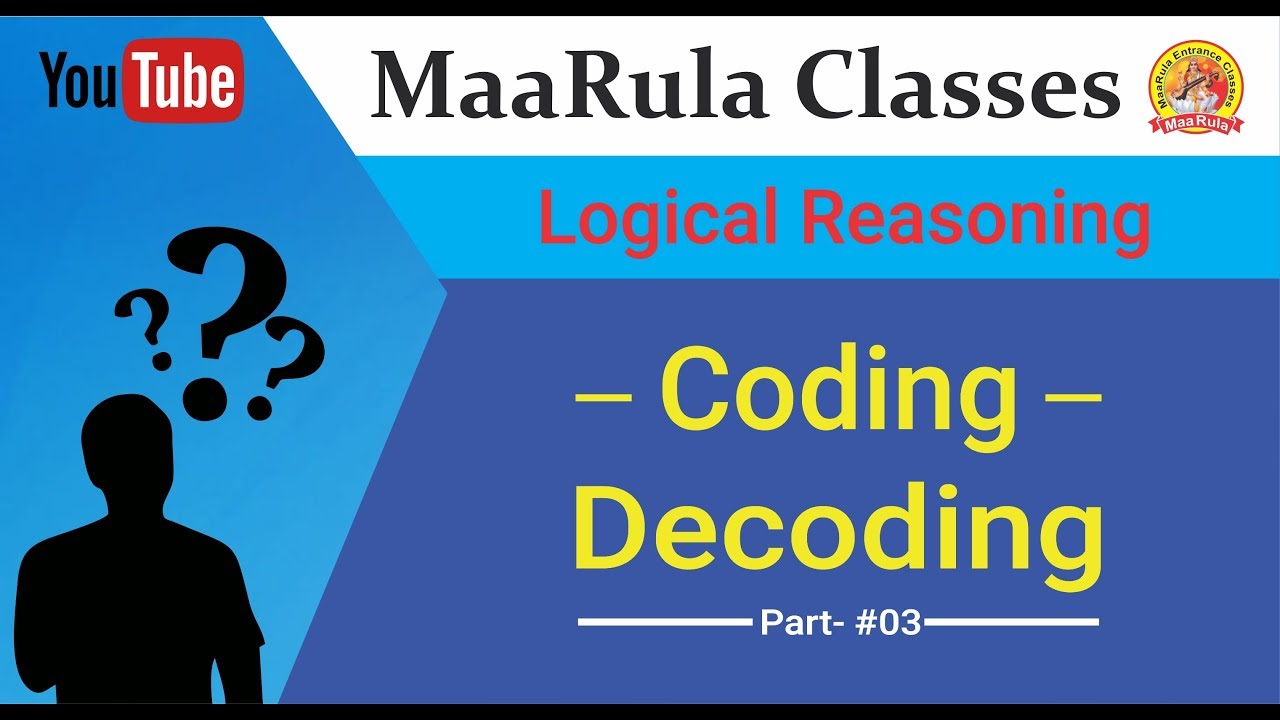 Coding Decoding Part 03 Logical Reasoning For Nimcet Bhu Jnu Jamia Youtube