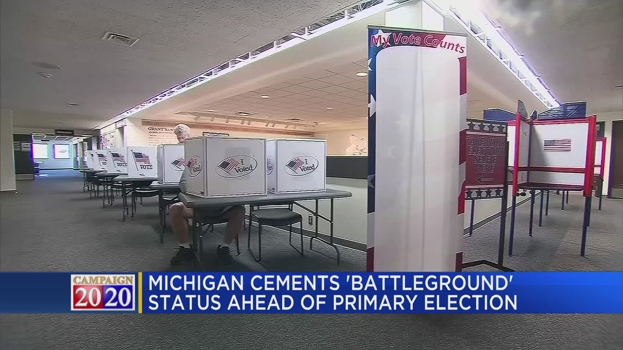 Michigan cements 'battleground' status ahead of primary election - YouTube