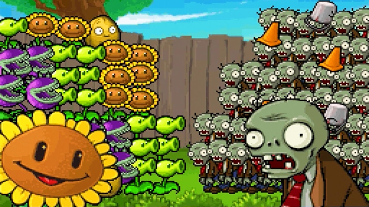 Plants vs. Zombies [Nintendo DS] [Multiplayer] VS Mode Gameplay - YouTube
