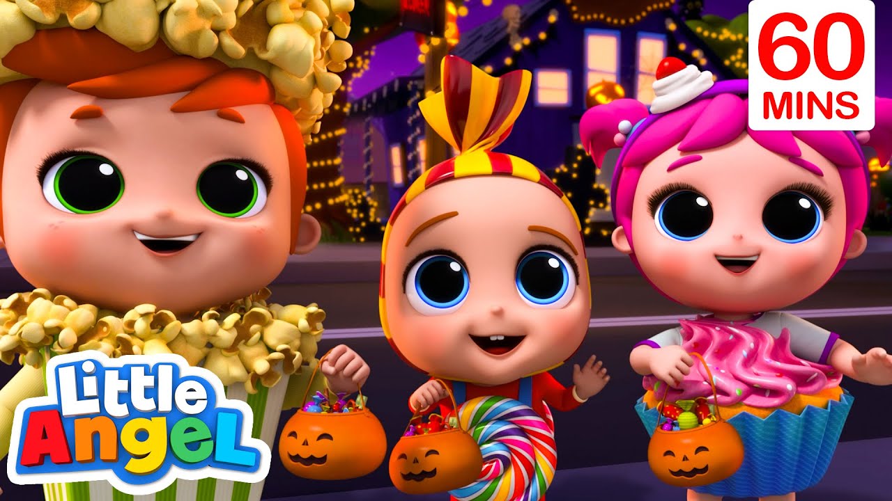 Halloween Song | Little Angel | Nursery Rhymes & Cartoons for Kids ...