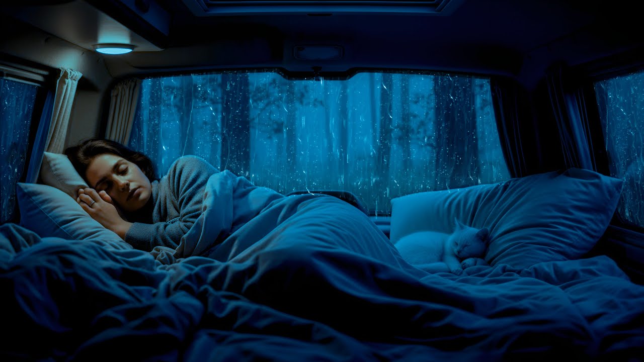 🌙 Rain Sounds for Sleeping | Peaceful Night Rain in a Cozy Bed - YouTube