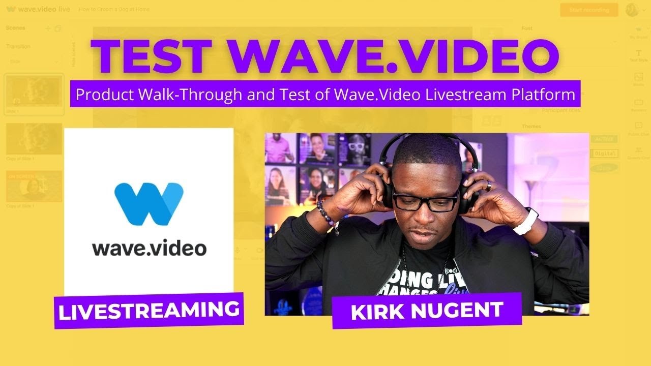 Wave.Video Livestreaming Full Product Walkthrough and Live Test - YouTube
