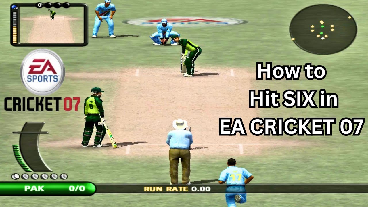 How to Hit Six in EA Cricket 07 | EA Cricket 07 Batting Tips and Tricks ...