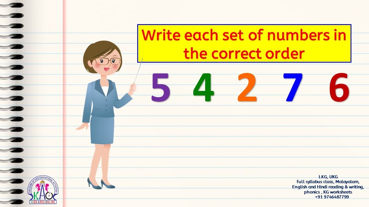 Numbers Order Write The Numbers In Order YouTube Numbers Order Write The Numbers In Order YouTube