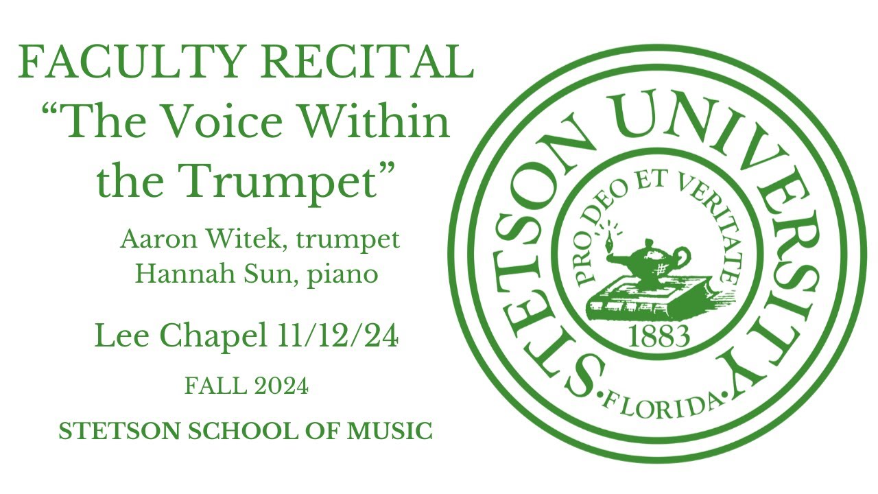 Faculty Recital: Aaron Witek - Lee Chapel 11/12/2024 - YouTube