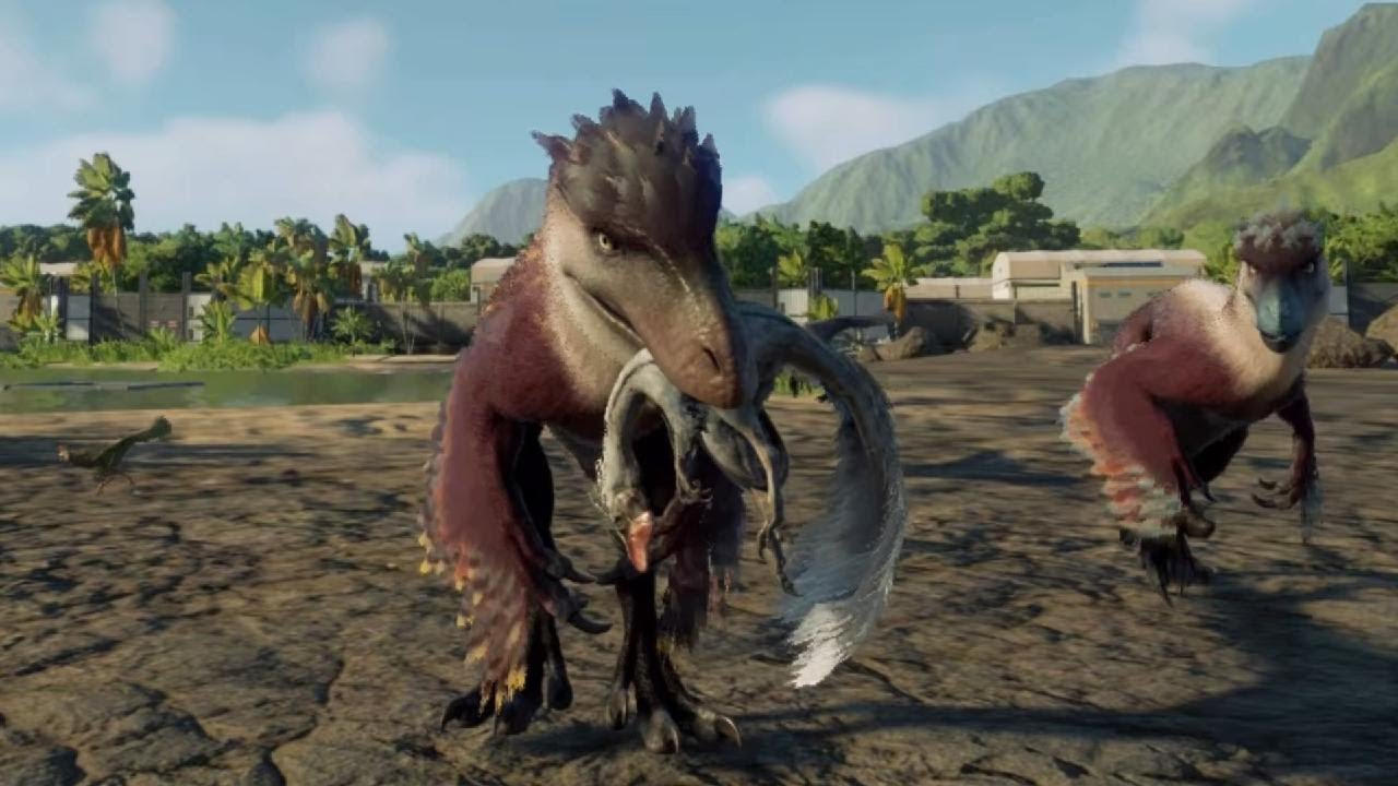Jurassic World Evolution 2: Pyroraptor pack vs Oviraptor herd - YouTube