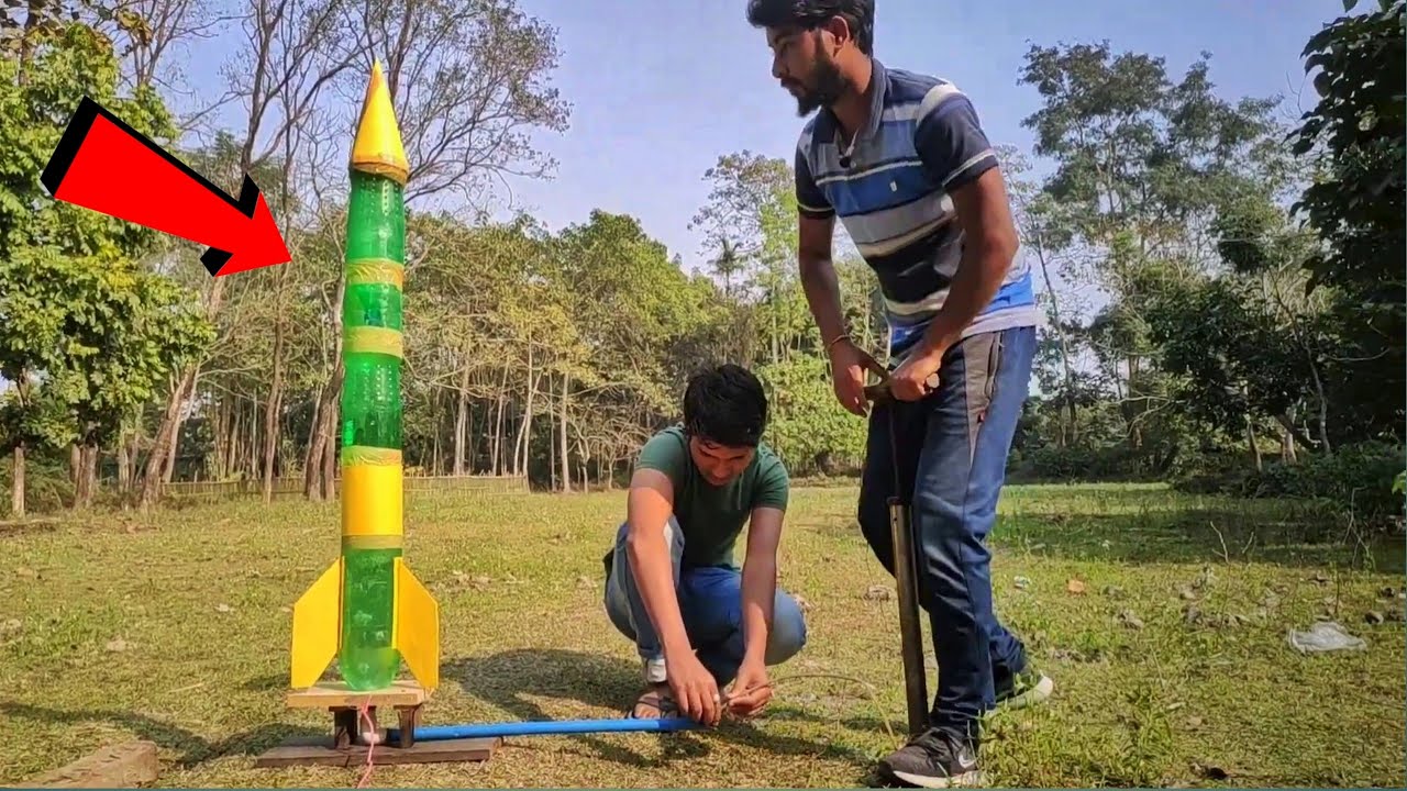 Making super size big water bottle rocket || how to make... - YouTube