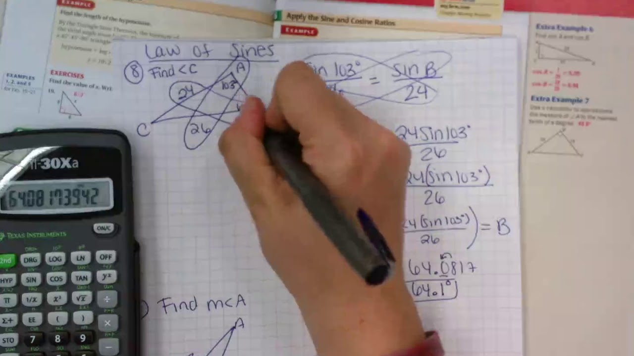 Law of Sines Homework Review Part 2 - YouTube