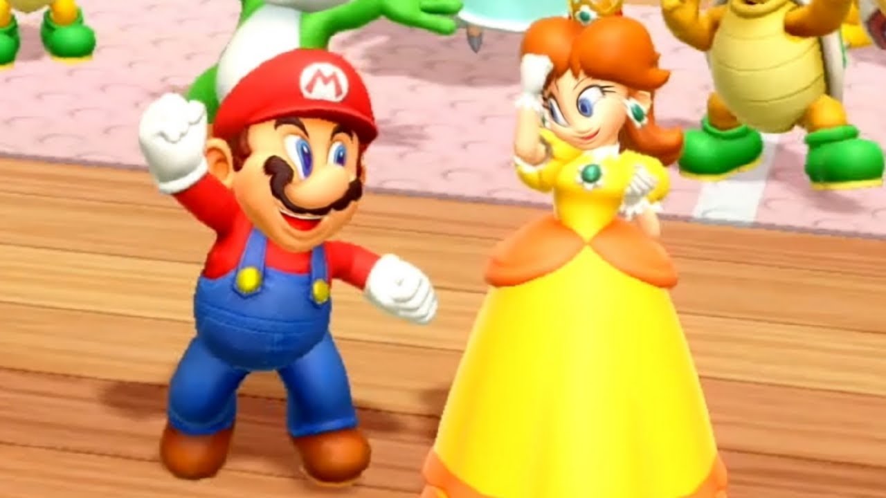 Super Mario Party | Team Mini-games | Mario vs Daisy vs Luigi vs Wario ...