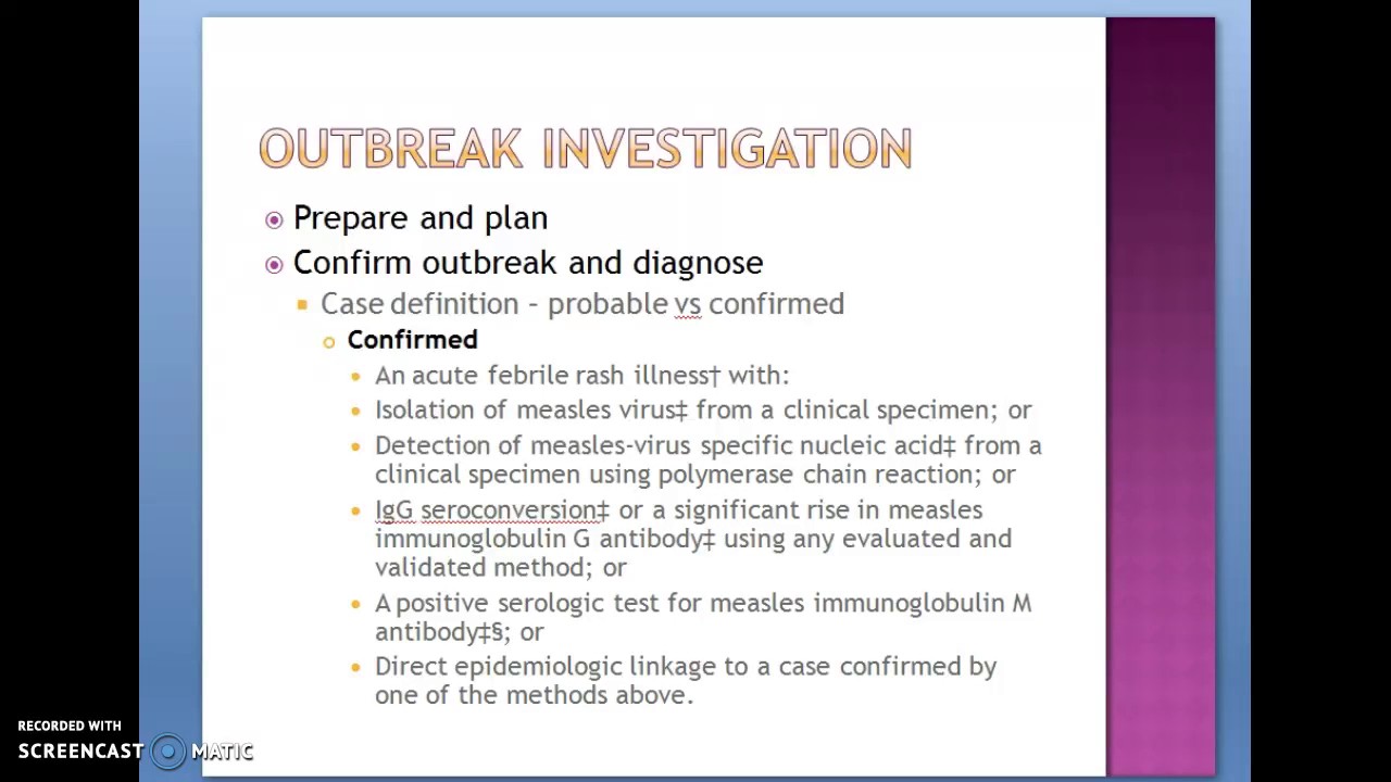 Measles Outbreak Investigation - YouTube
