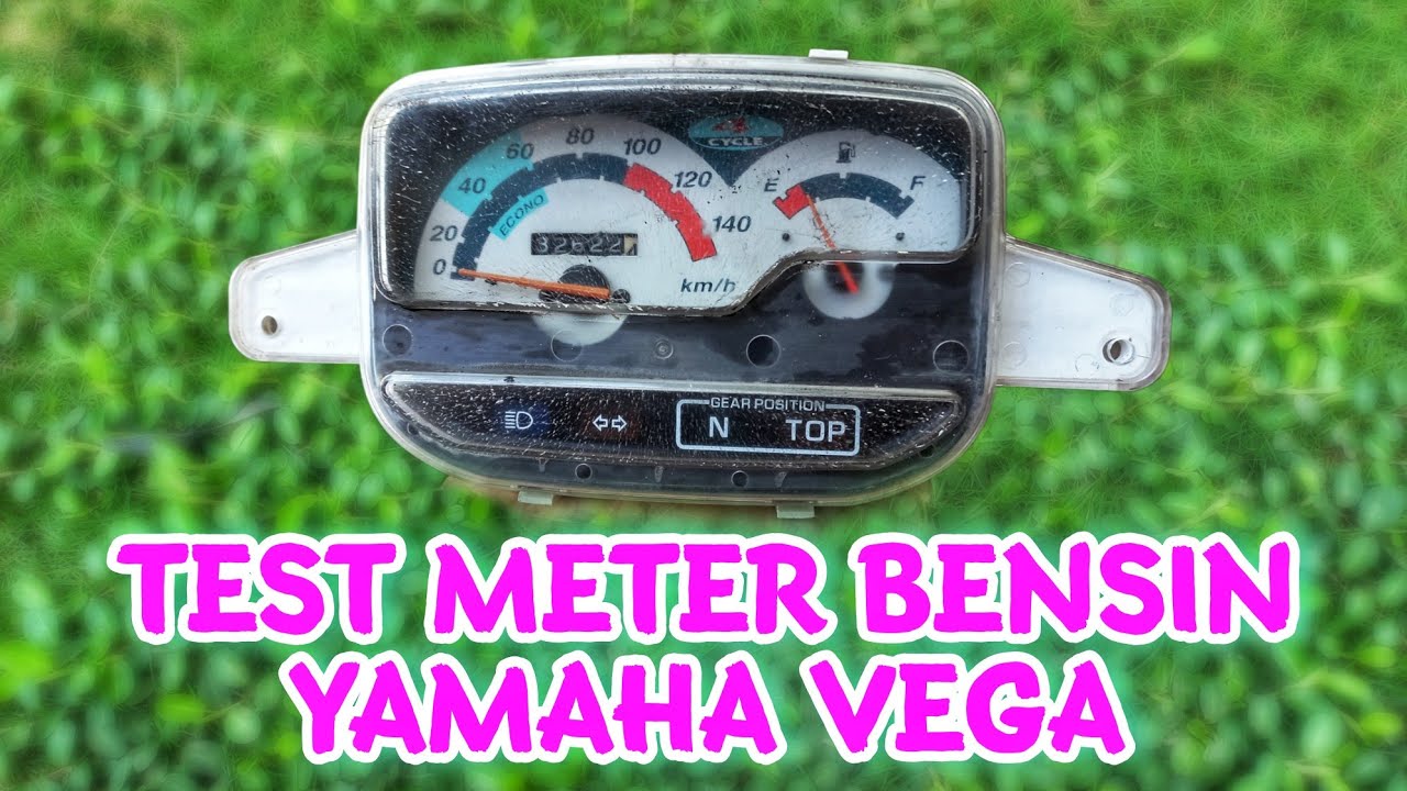 Test Ampere Bensin Speedometer Yamaha VEGA R Lama Original - YouTube