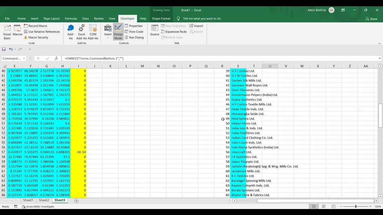Video 3 DEA Excel using Macros Visual Basic Application VBA - YouTube
