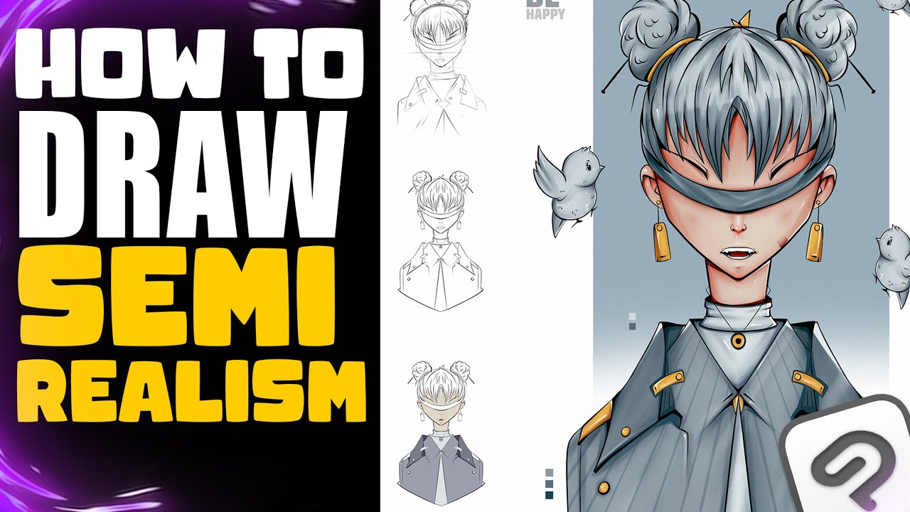 how to semi-realism .basic tutorial. must watch video.clip studio paint ...