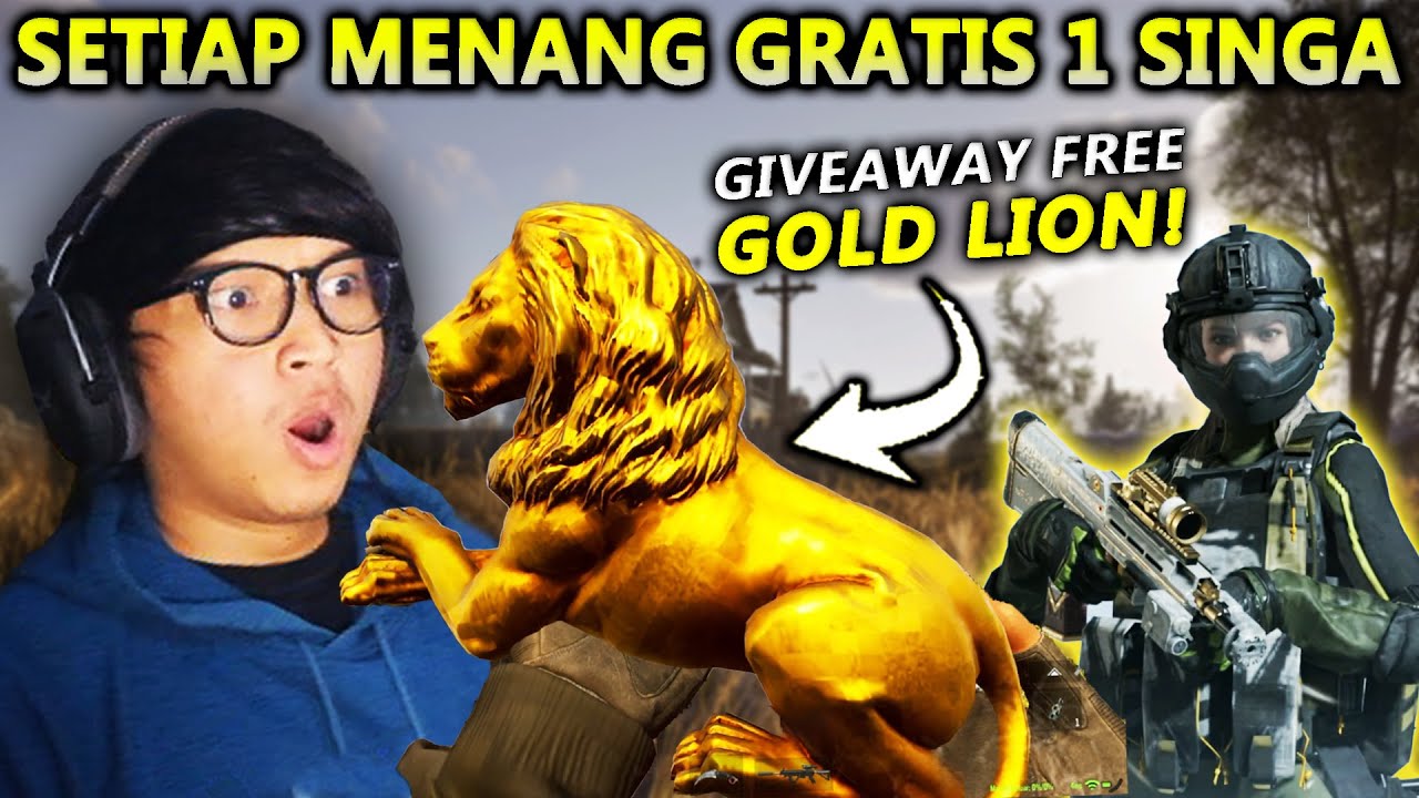 🔴GIVEAWAY SINGA EMAS GRATIS SETIAP AKU MENANG DI ARENA BREAKOUT! - YouTube