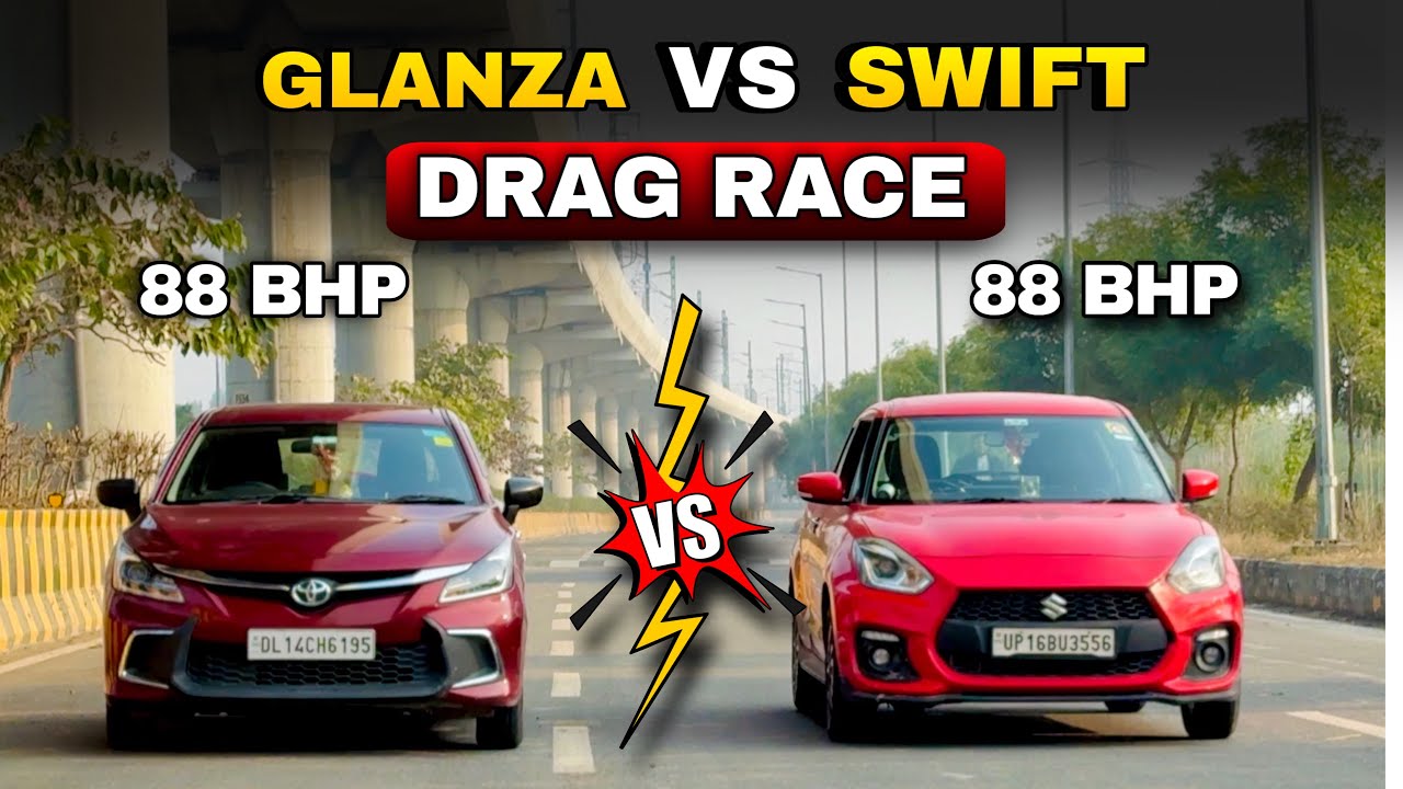 DRAG RACE : Glanza VS Swift 🚀 - YouTube