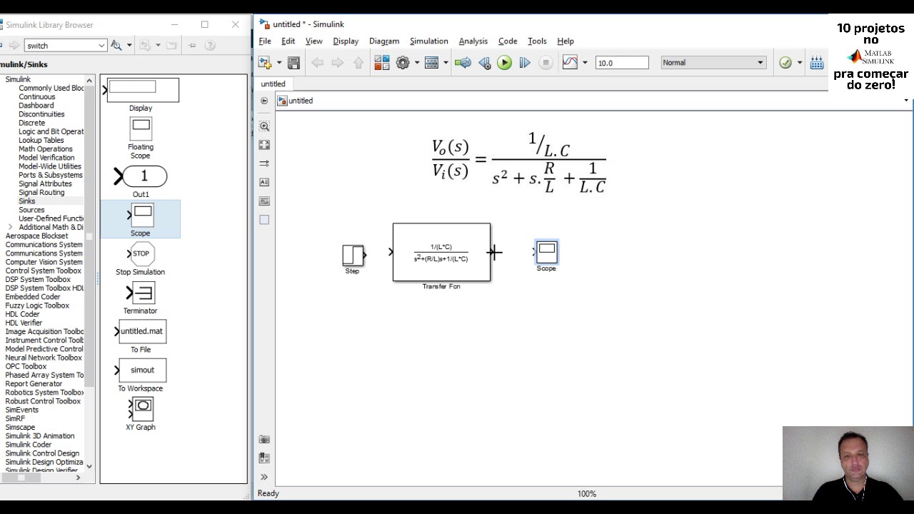 8.3 - Modelando RLC Série Simulink - YouTube