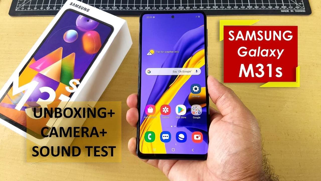 Samsung Galaxy M31s Unboxing + Camera + Sound Test + Power packed ...
