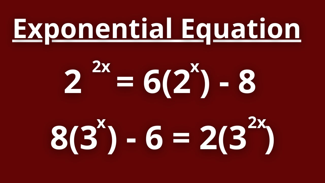 The SHOCKING Truth About Solving Quadratic Exponential Equations - YouTube