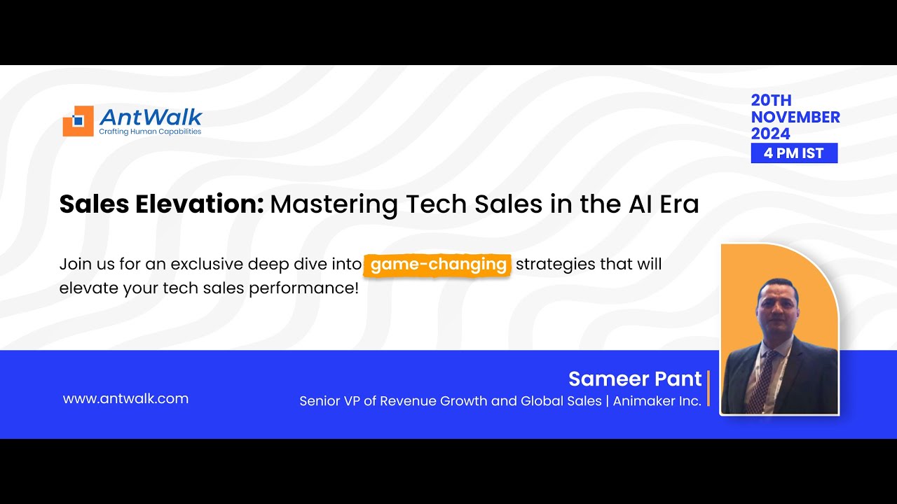 Sales Elevation: Mastering Tech Sales in the AI Era - YouTube