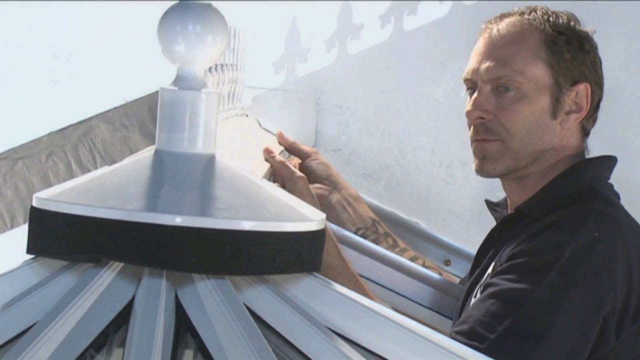 P shaped conservatory ridge capping - YouTube
