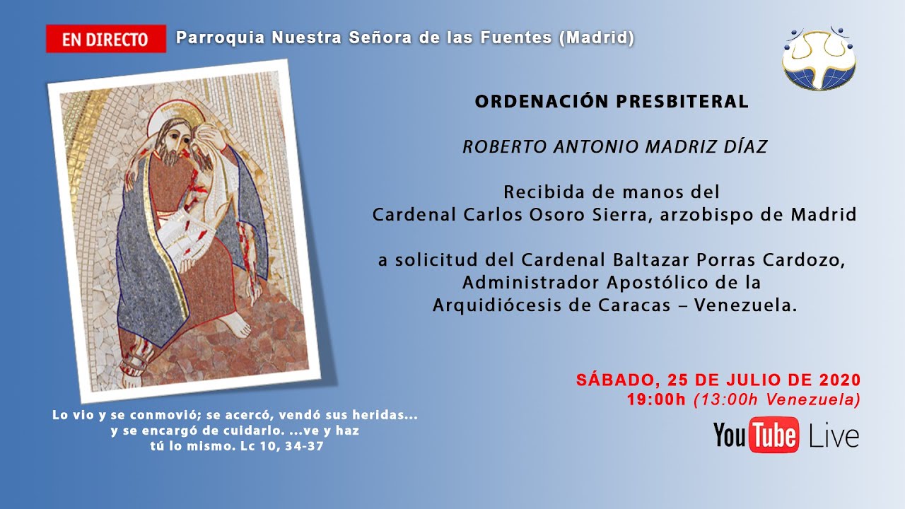 ORDENACIÓN PRESBITERAL. Roberto Antonio Madriz Díaz. - YouTube