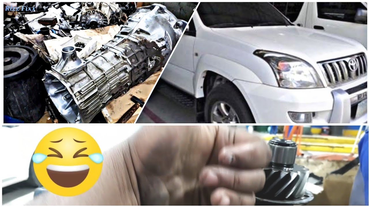 toyota prado 2008 gearbox seal replacement - YouTube