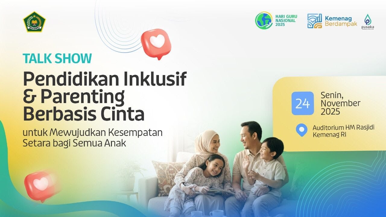 🔴 TALK SHOW | Pendidikan Inklusif & Parenting Berbasis Cinta - YouTube