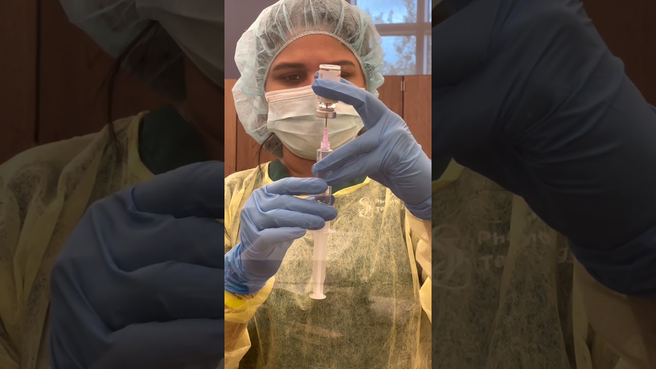 Powder Vial Demo (using SWFI as a diluent) - YouTube