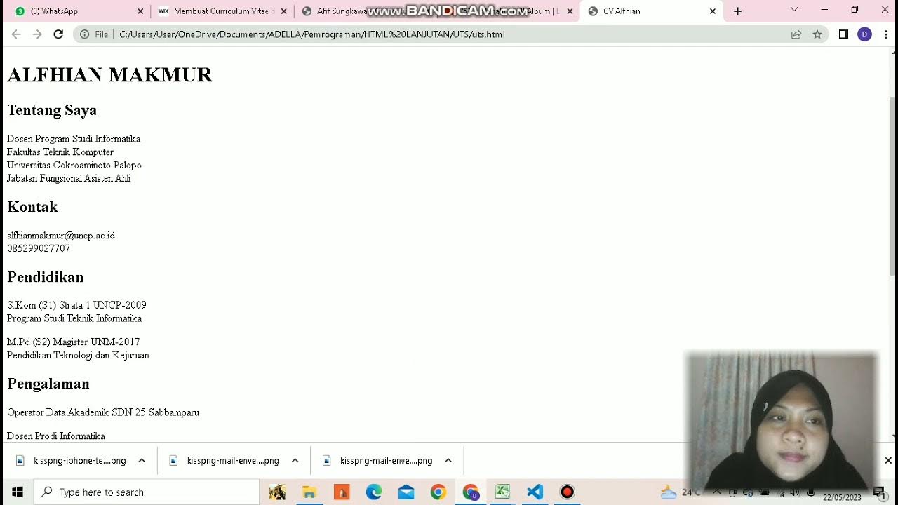 Membuat CV menggunakan HTML dan CSS - YouTube
