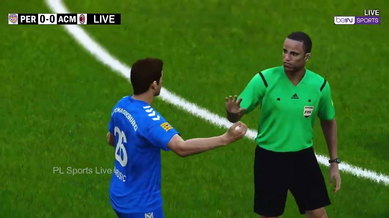 LIVE : Perth Glory vs AC Milan | Club Friendly Match 2025 | Simulation Gameplay PES 2021 - YouTube
