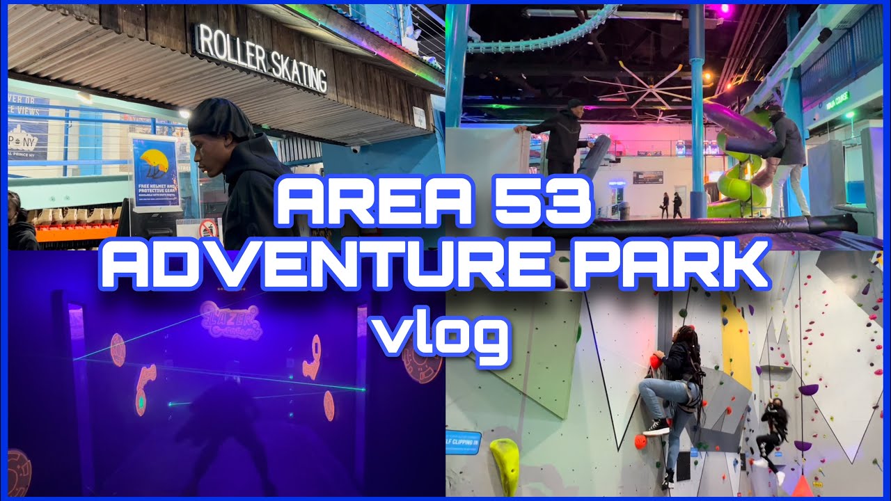 AREA 53 ADVENTURE PARK VLOG | SPEND THE DAY WITH ME IN NYC - YouTube