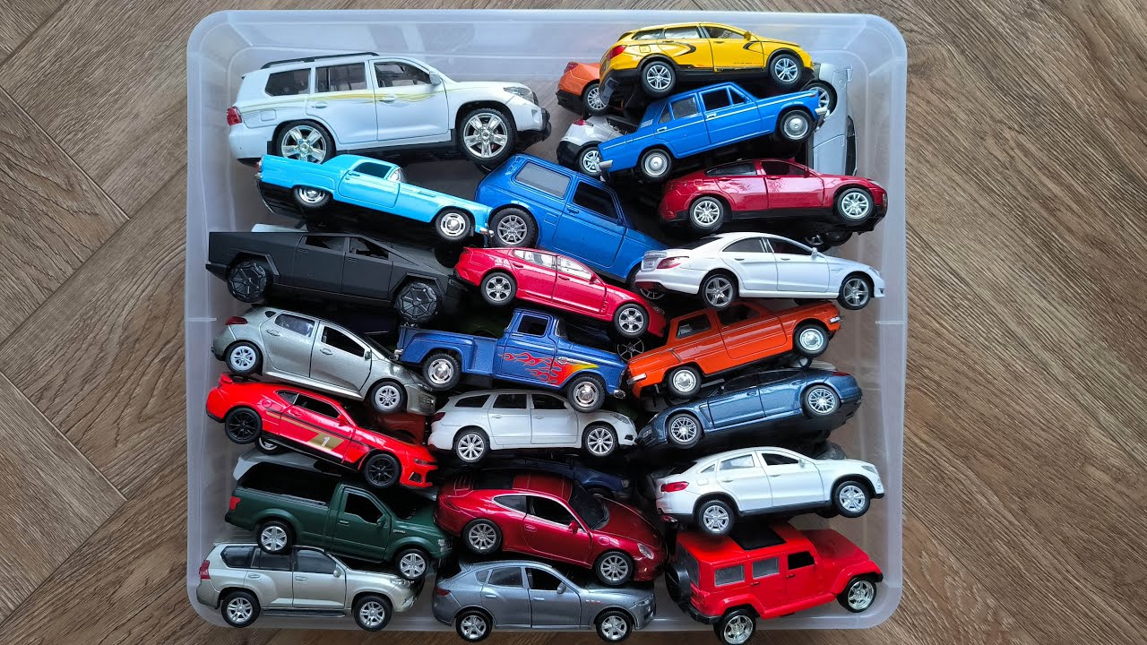 Box Full of Cars - Toyota, Chevrolet, Jeep, Kia, Mercedes-Benz, Ford ...
