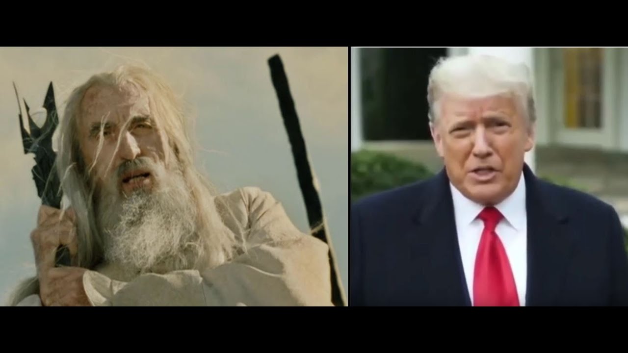 trump wants peace after war like Saruman after Helms Deep battle, Lord ...