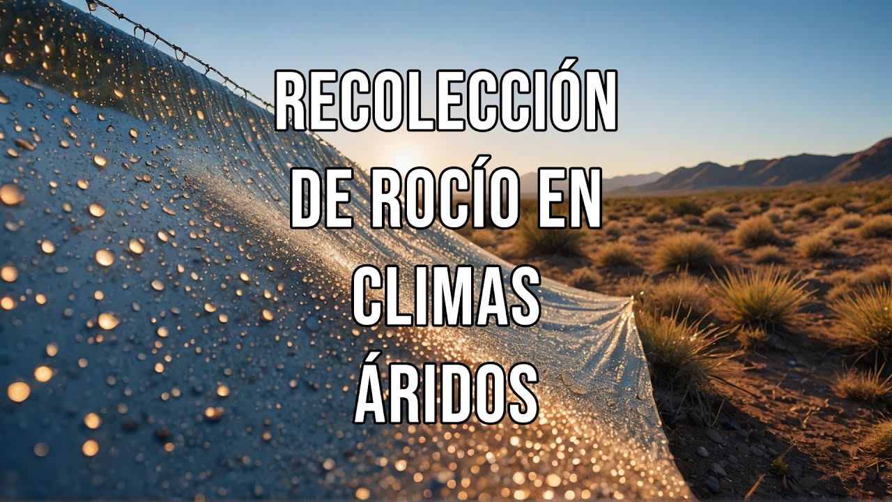 Recolección de rocío en climas áridos - YouTube