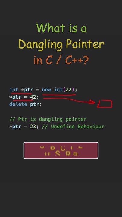 What is Dangling Pointer in C / C++ ? Interview Question | C++ for Beginners - YouTube