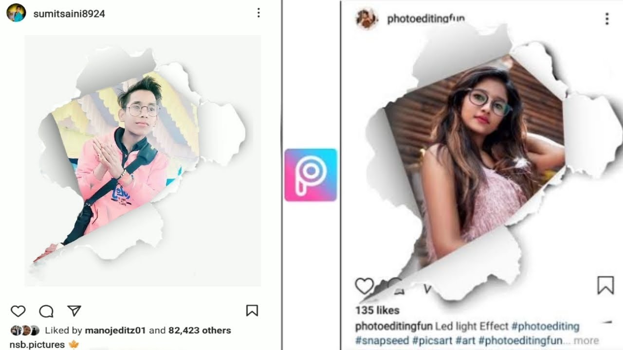 Instagram 3D Paper Tron Photo Editing in Picsart | Picsart 3D Instagram ...