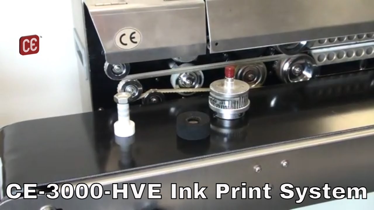 CE-3000-HVE Ink Print system - YouTube