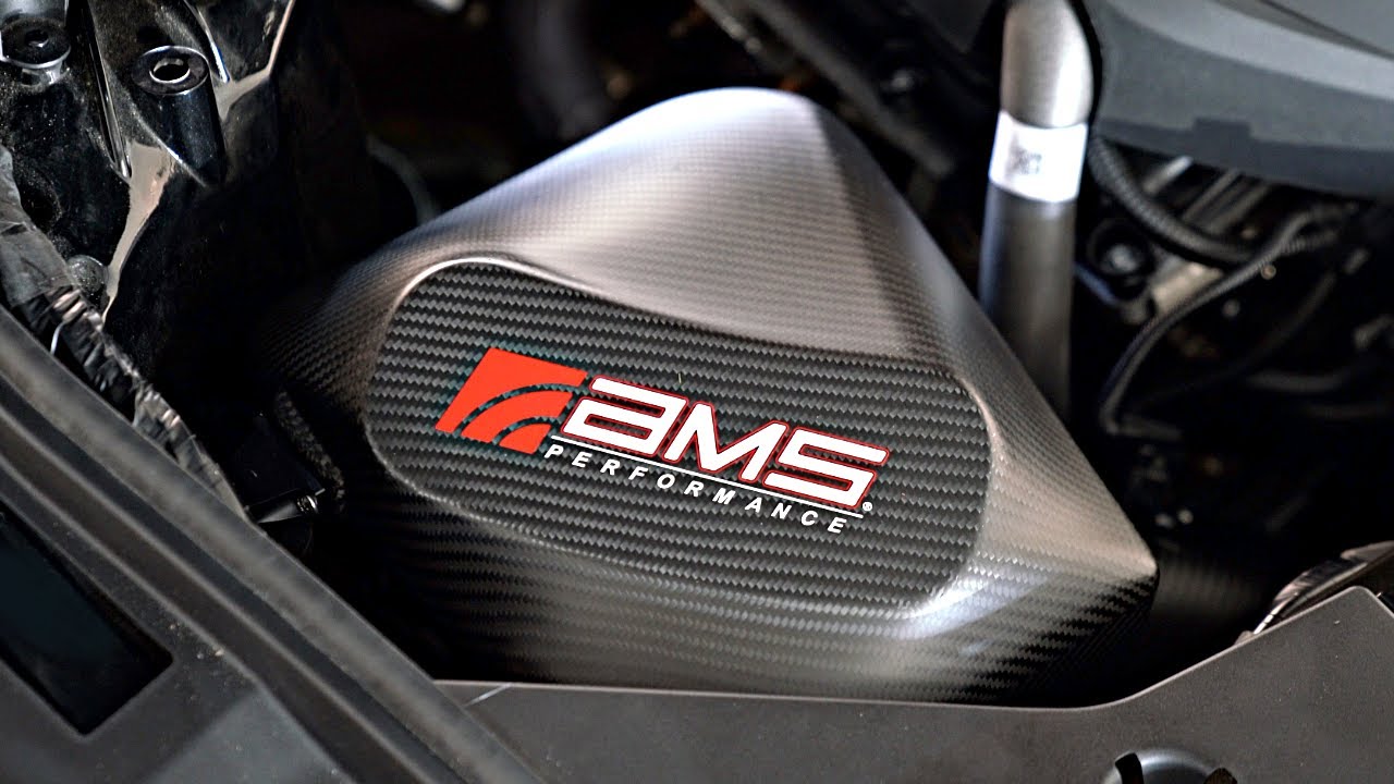 Toyota Supra AMS Performance Carbon Fiber Intake - YouTube