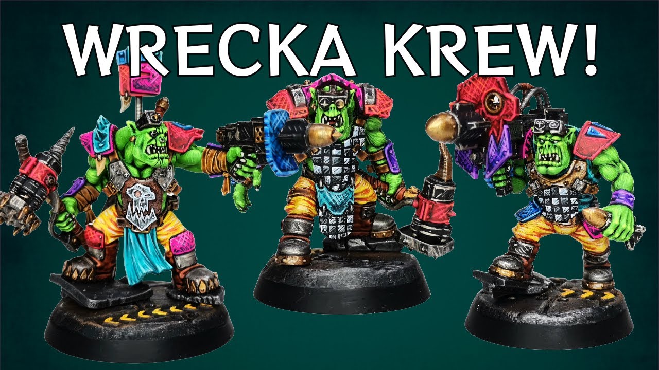Painting the new Ork Wrecka Krew from Kill Team: Brutal and Cunning ...