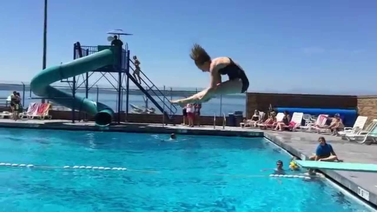 My favorite swimmer - Rose Ridder at Colman Pool, jump #7 - YouTube