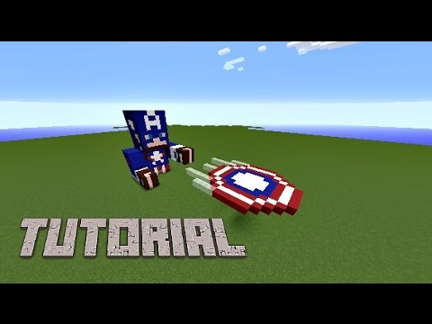 Minecraft Tutorial: How To Make A Captain America (Civil War)! Survival ...