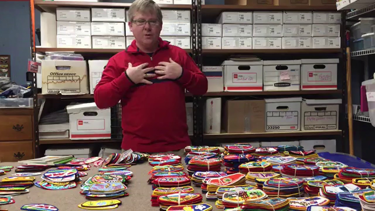 Boy Scout Council Shoulder Patch Sorting And Cataloging - YouTube