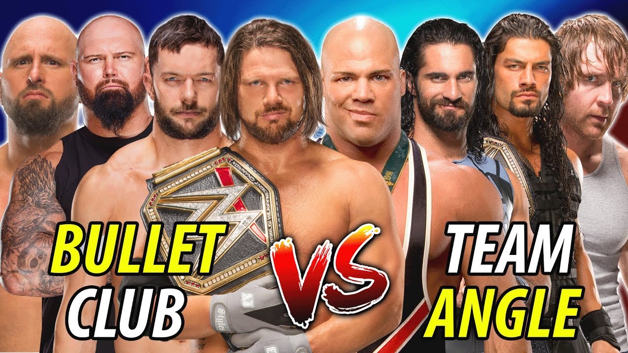 The Shield & Kurt Angle vs. Bullet Club (AJ Styles Finn Balor Luke ...