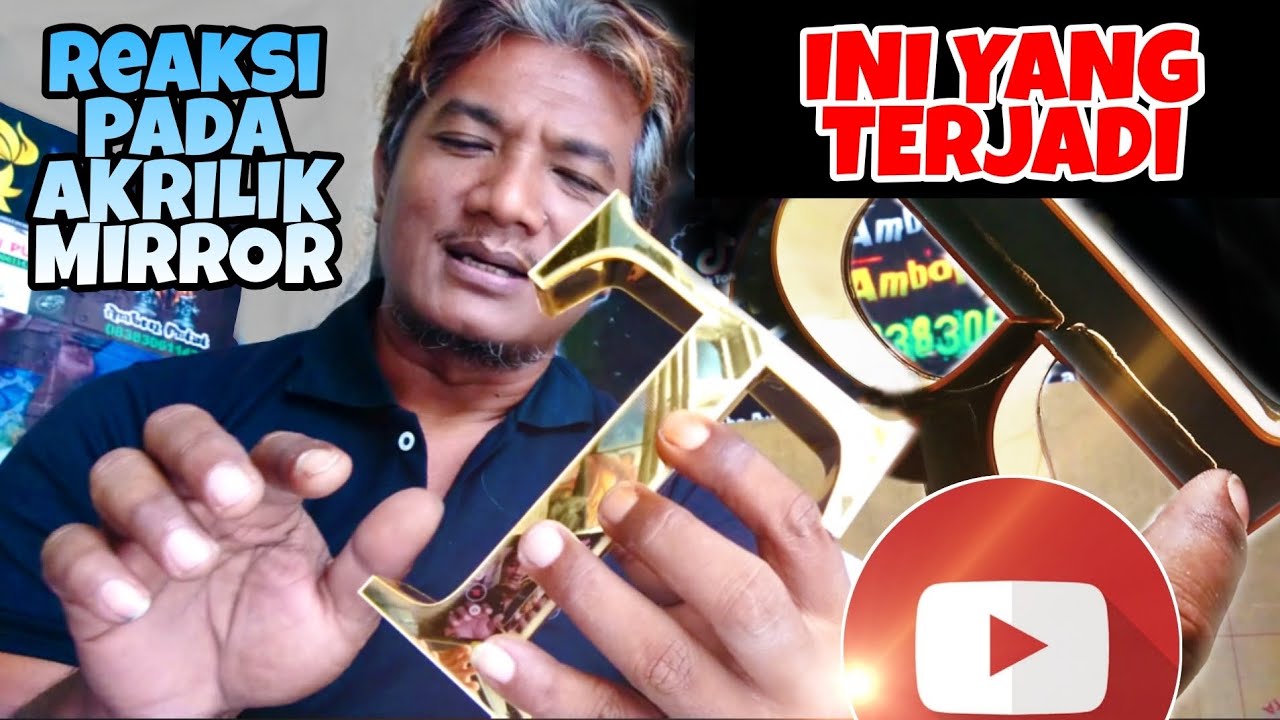 NEKAT membuat huruf akrilik mirror.. 3D full - YouTube