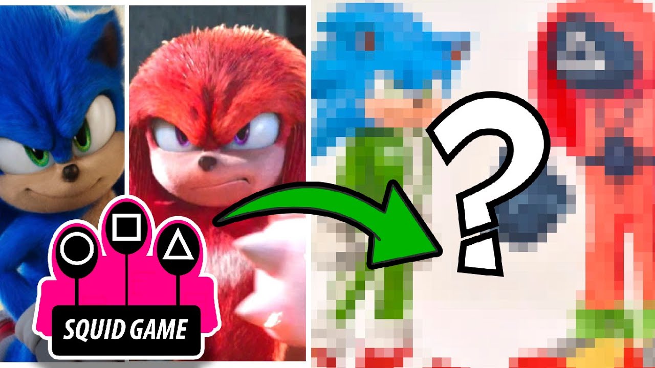 Drawing Sonic Movie in Squid Game Style - YouTube