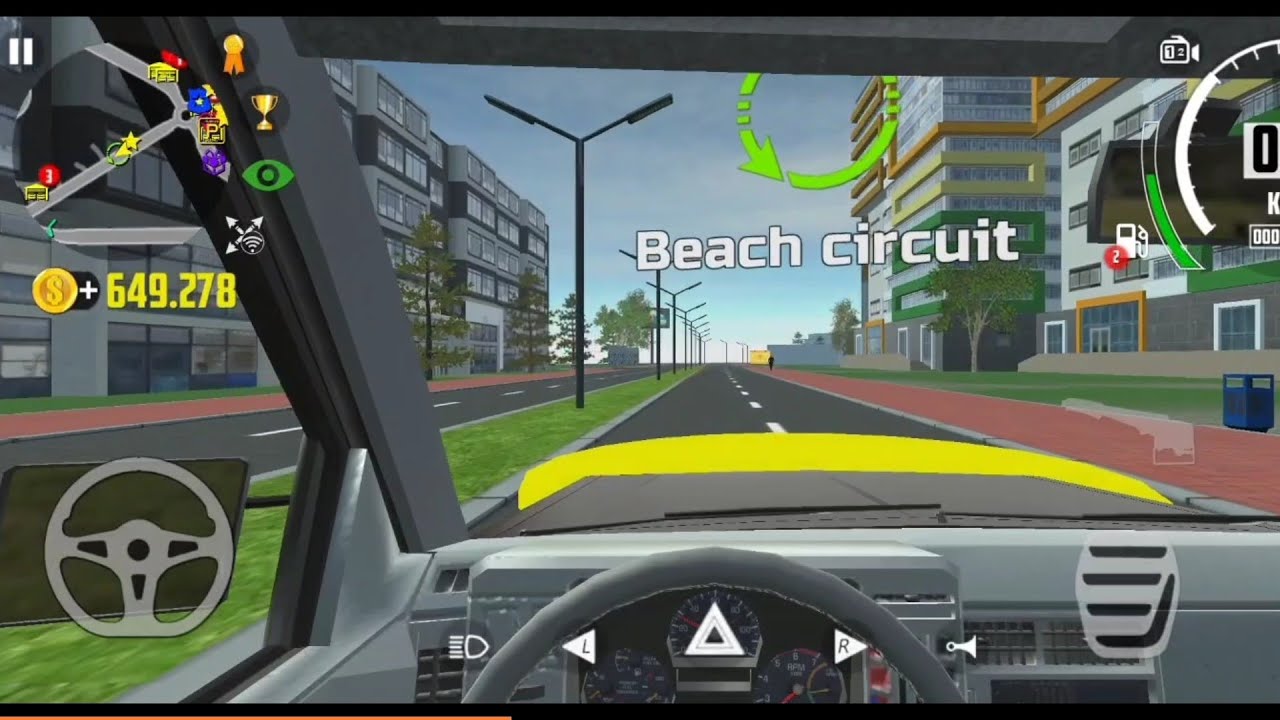 Beach circuit mission done in car simulator 2 | Car driving game - YouTube
