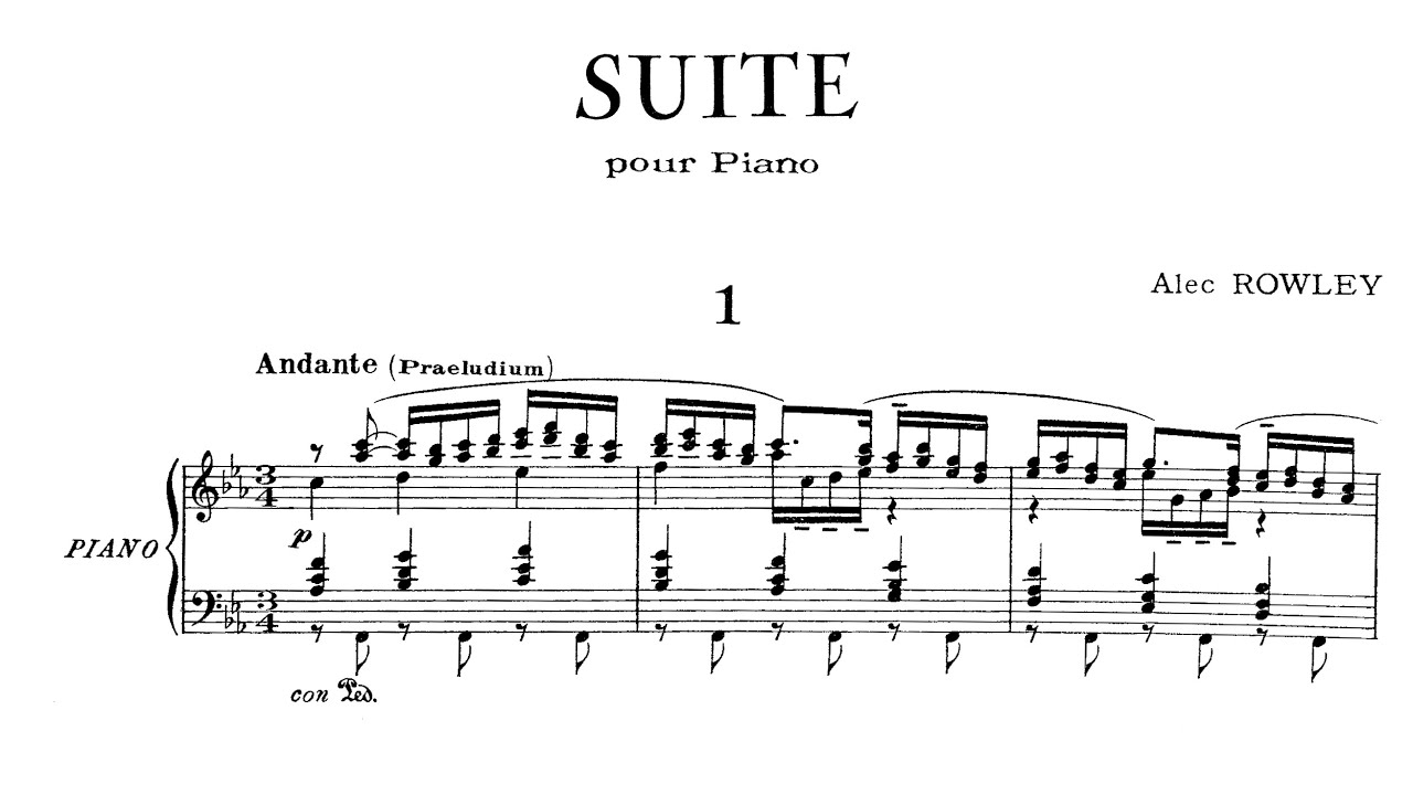 Alec Rowley: Piano Suite - YouTube